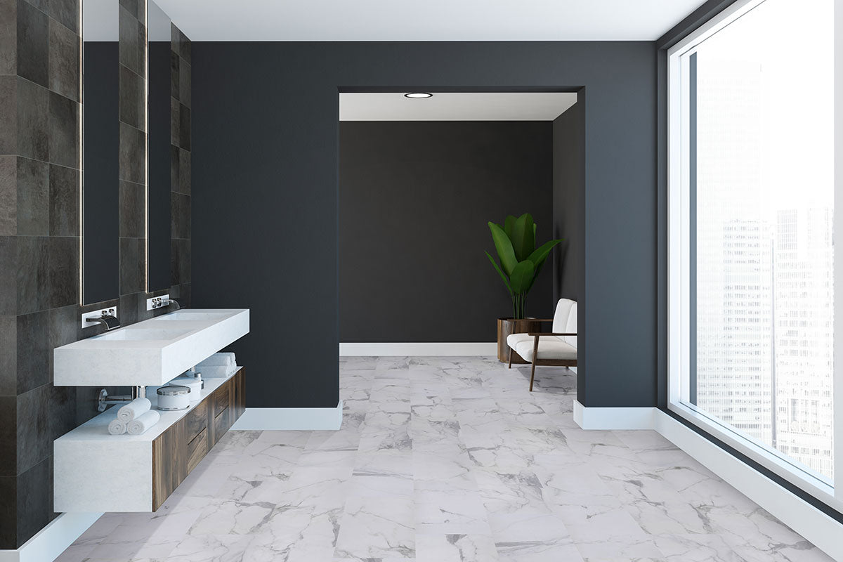 Trecento Calacatta Legend 12x24 Luxury Vinyl Tile – Bombay Tile